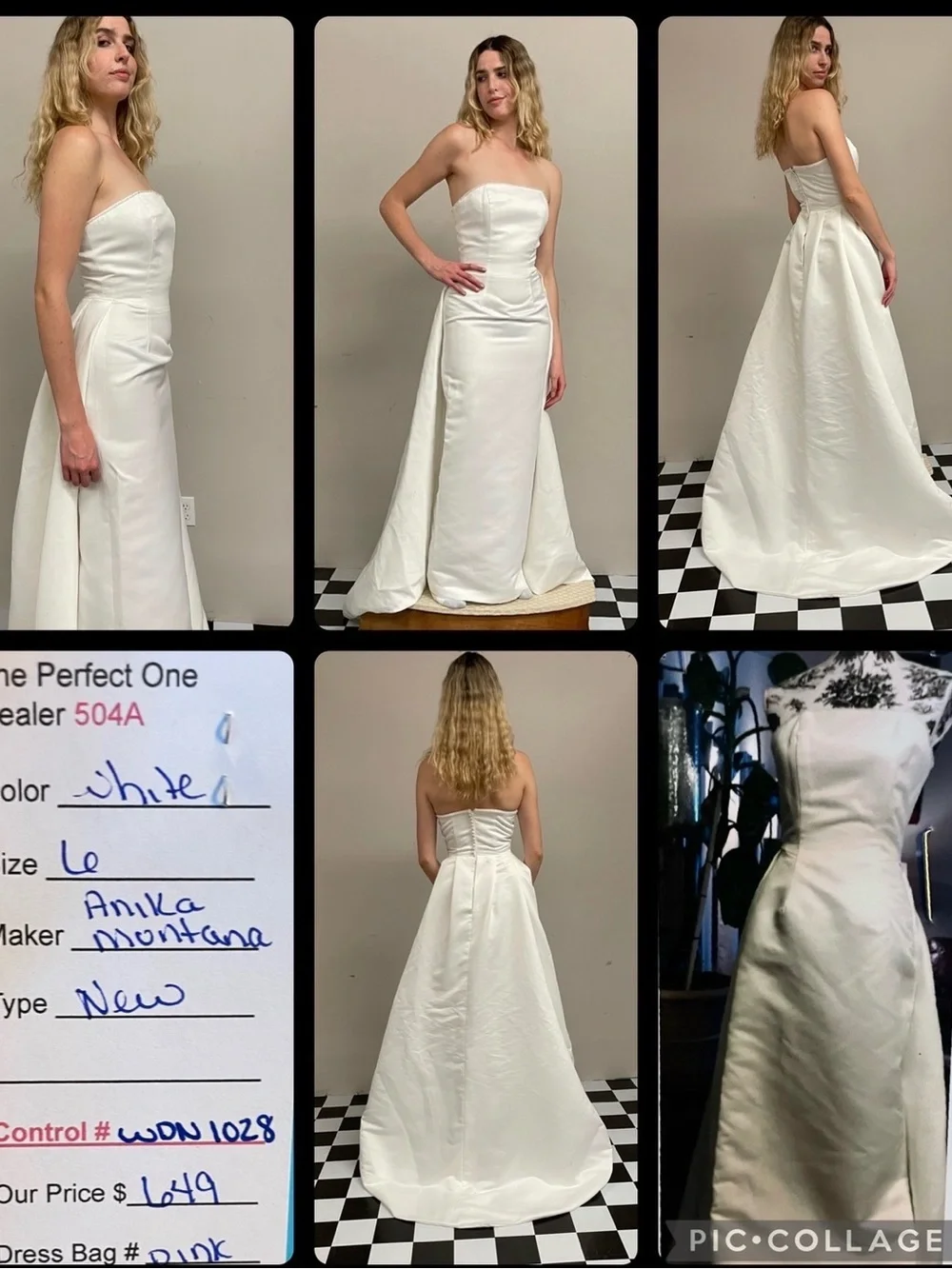 anika montana | Dresses | Strapless White Satin Evening Gown | Poshmark